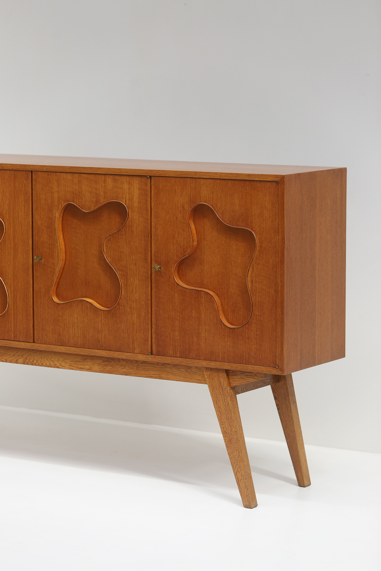 City Furniture | 1950s Oak sideboard Free form Shaped Doors