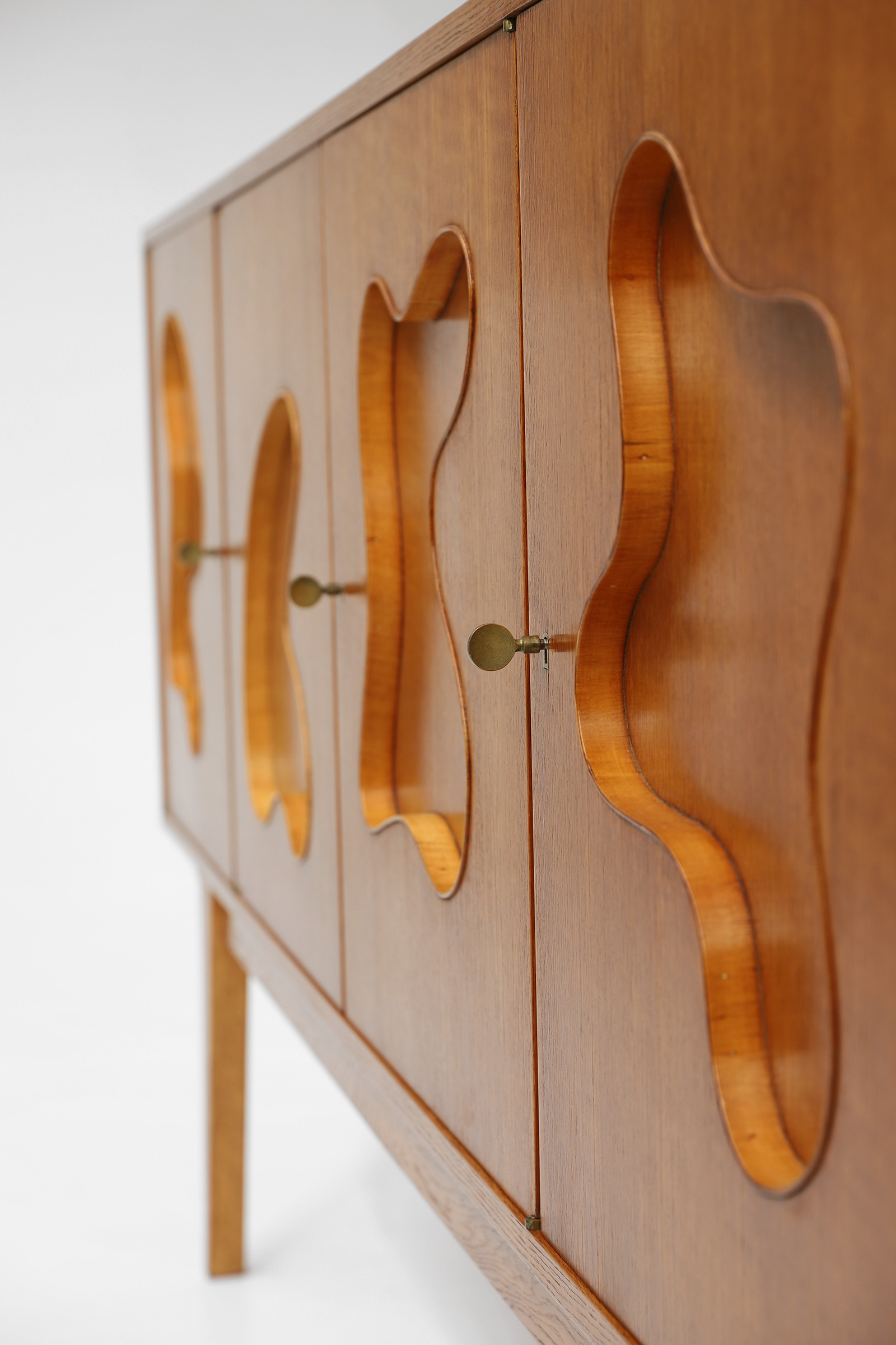 City Furniture | 1950s Oak sideboard Free form Shaped Doors
