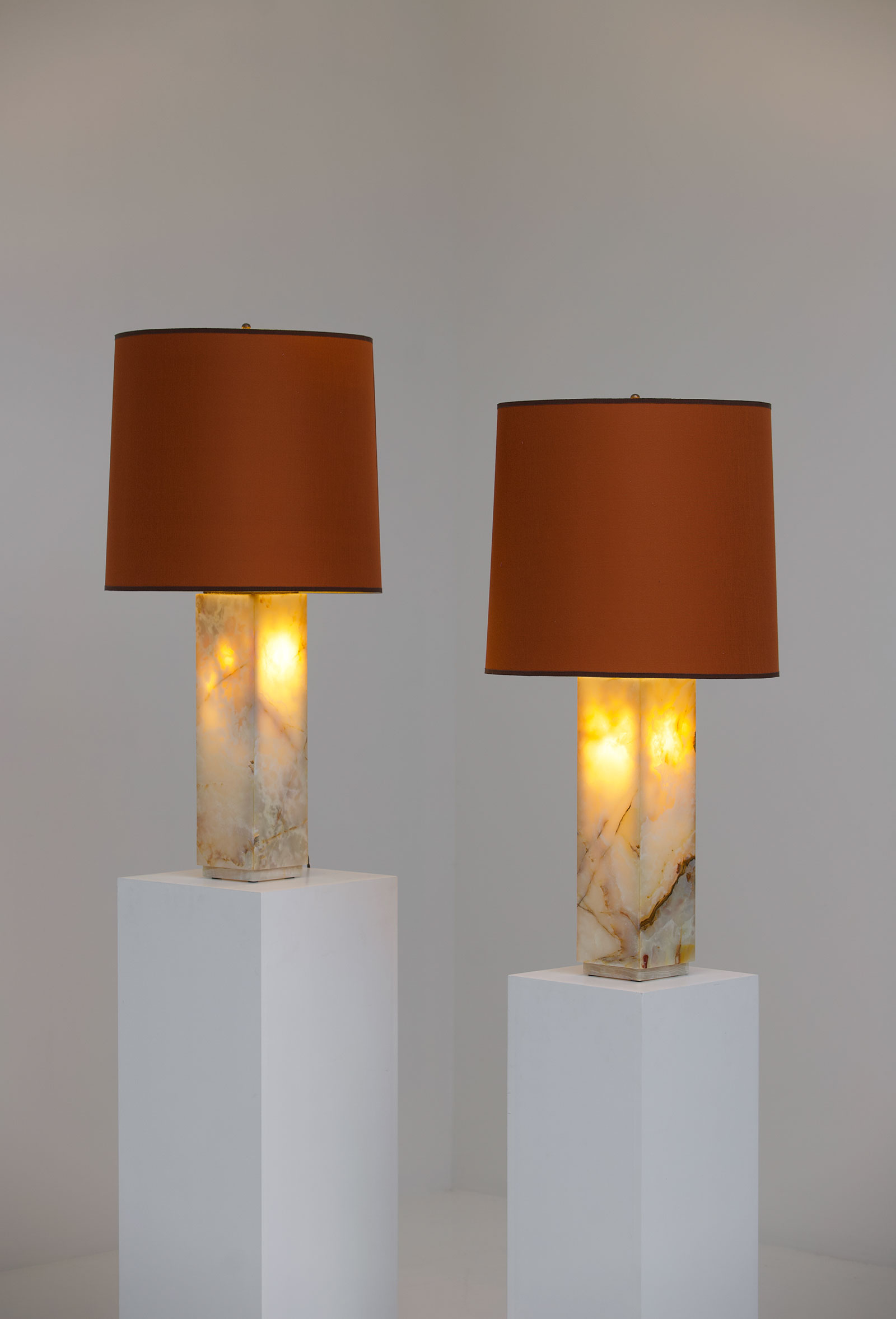 City Furniture | Pair of marble table lamps