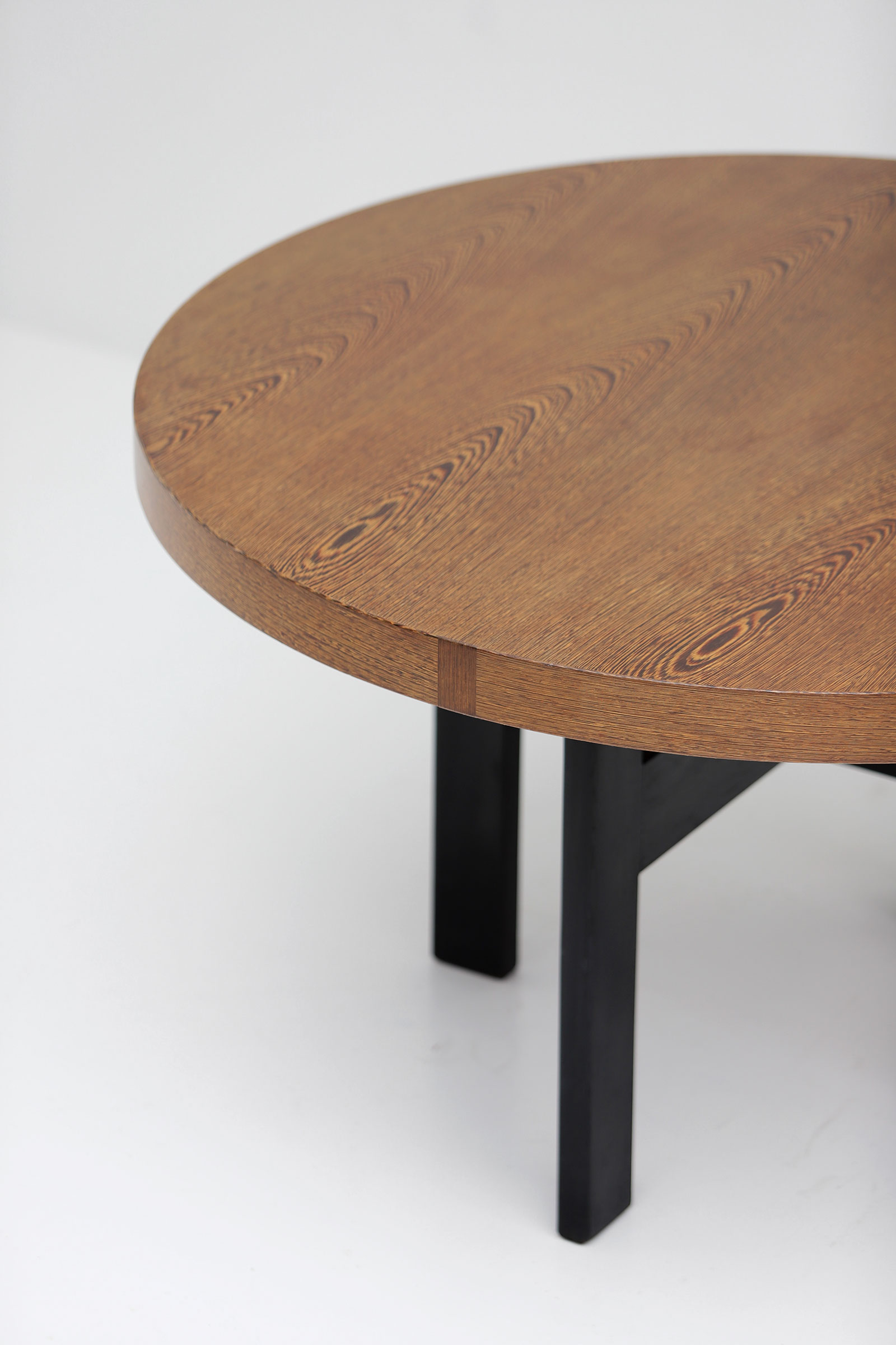 City Furniture | Round Decorative Wenge Dining Table 1970s